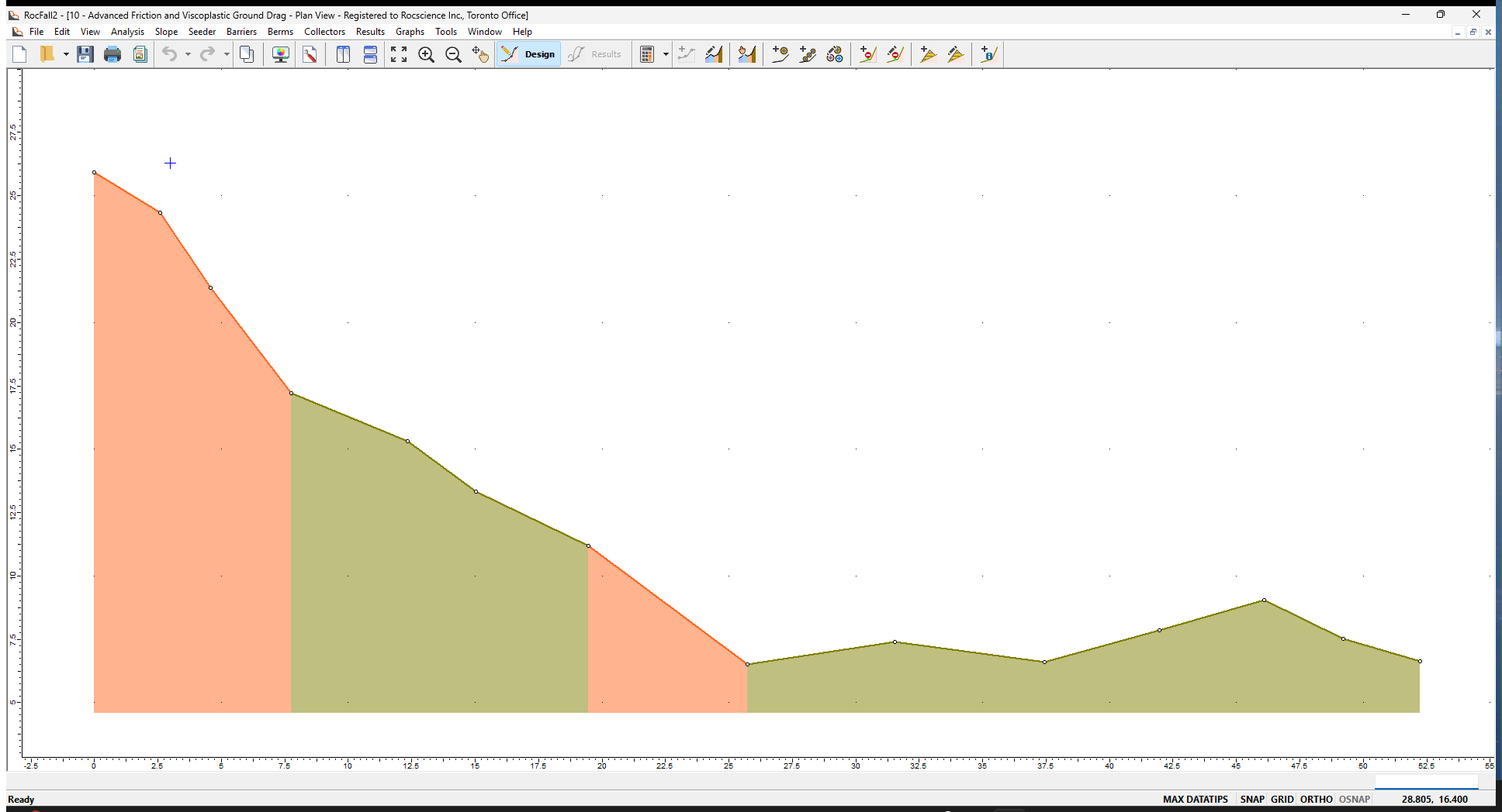 RocFall2 Tutorials | 10 - Advanced Friction and Viscoplastic Ground Drag